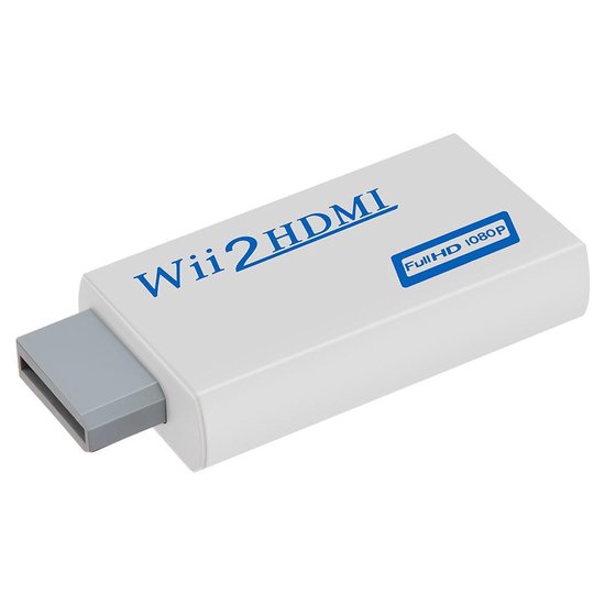 Wii to 1080P HDMI Converter 1080p Full HD Kwaliteit - Wit - Wii adapter ...