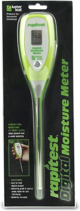 Lusterleaf Rapitest Digitale grond vochtmeter meter | bol