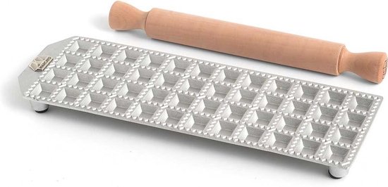 Marcato Ravioli Maker met Deegroller - 48 Vaks - 2.5 x 2.5 cm | bol