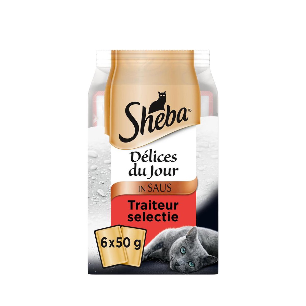 Sheba Delices Du Jour - Kat - Natvoer - 6 x 50 gram | bol.com