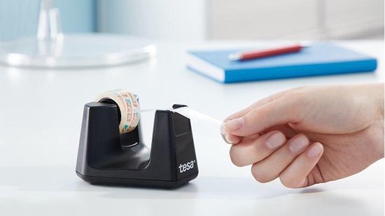 tesa ecoLogo® Smart 53903-00000-01 Plakbandhouder tesa Easy Cut Zwart 1 ...