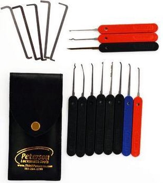 Peterson Ken's Lockpick Set - kunststof handgreep Government Steel ...