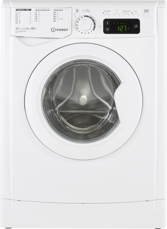 Indesit EWE 71483 W EU wasmachine Voorbelading 7 kg 1400 RPM Wit | bol