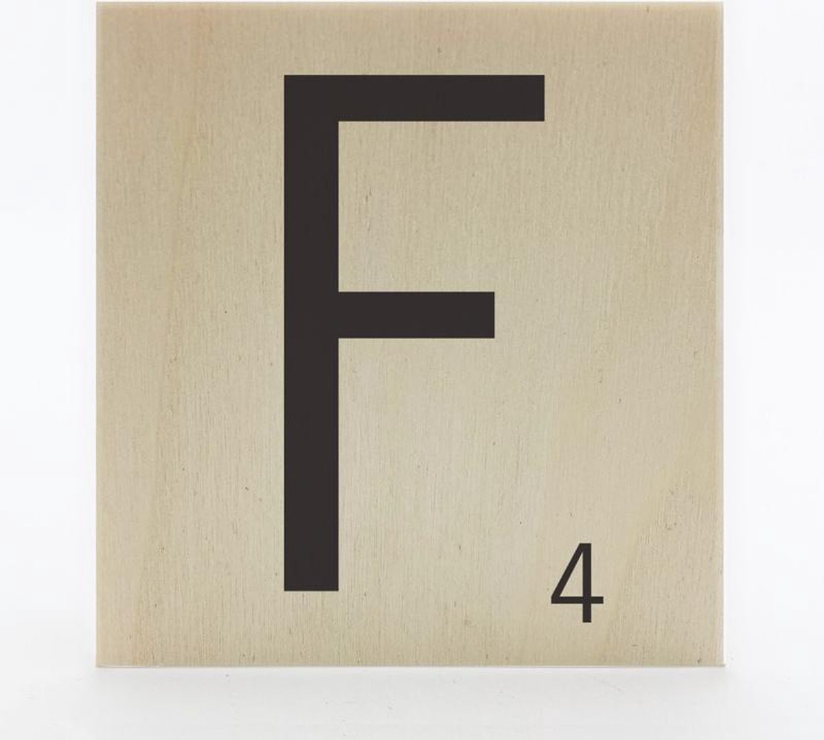 Houten scrabble letter F - 8 x 8 cm | bol.com