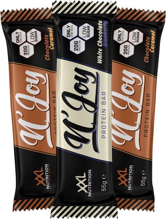 XXL Nutrition - N'Joy Protein Bar - 15 pack - Chocolate - Caramel ...