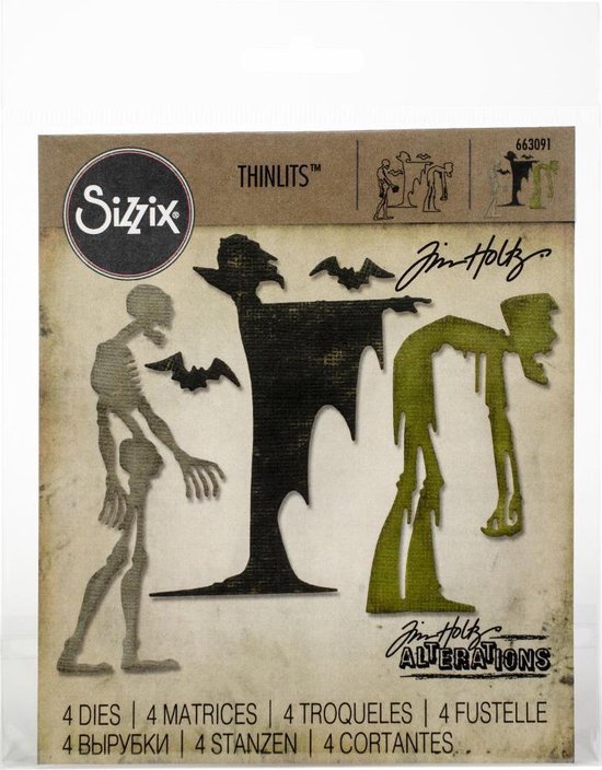 Sizzix Tim Holtz Ghoulish Thinlits Dies (663091) | bol.com