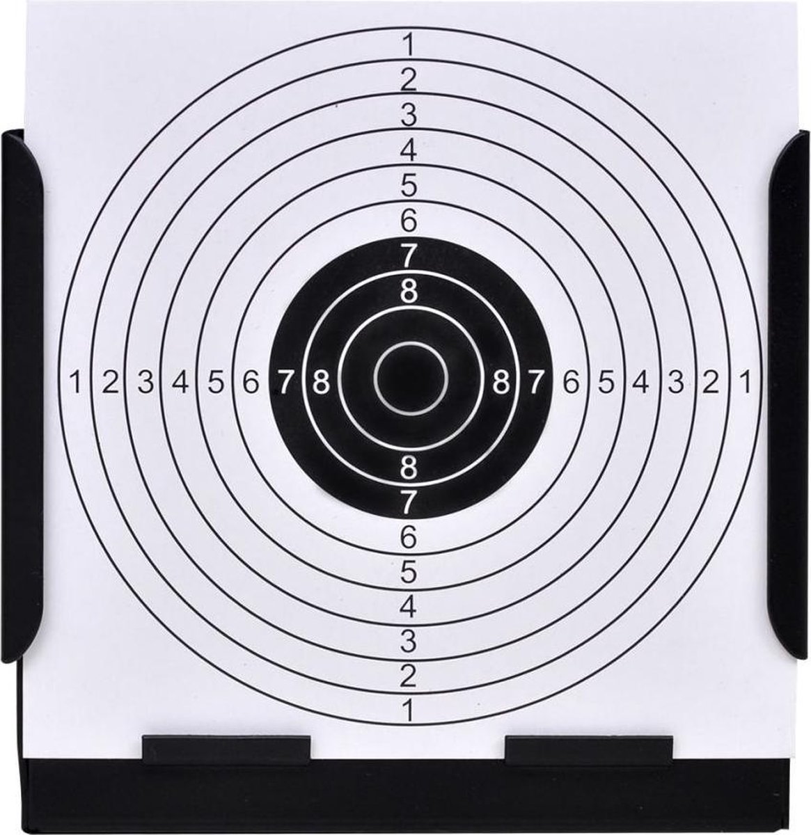 Schietkaart met Kogelvanger 14 cm + 100 papiertjes - schiet kaart ...