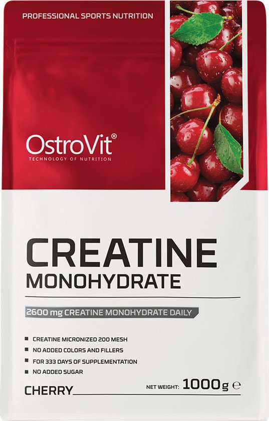 OstroVit - Creatine Monohydrate - 1000 g - Cherry - Creatine ...