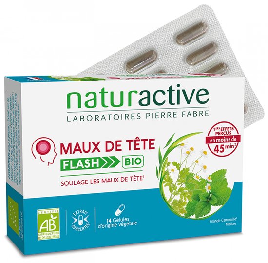 Naturactive Hoofdpijn Flash Bio 14 Capsules | bol
