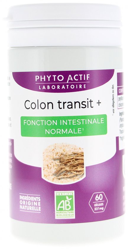 Phyto-Actif Colon Transit + Normale Darmwerking Bio 60 Capsules | bol