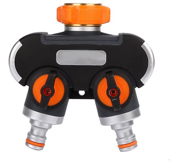 Waterverdeler 2 Weg - kraan splitter - Tuinslang Splitter - Verstelbare en Afsluitbare... | bol