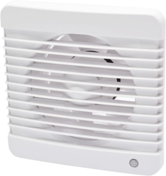 Sanivesk stille inbouwventilator Standaard wit Ø 100 mm | bol