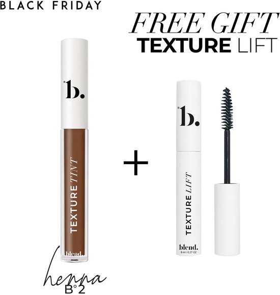 Blend. Texture Tint PMU Brow Gel Henna B2 + Texture Lift (Transparent ...