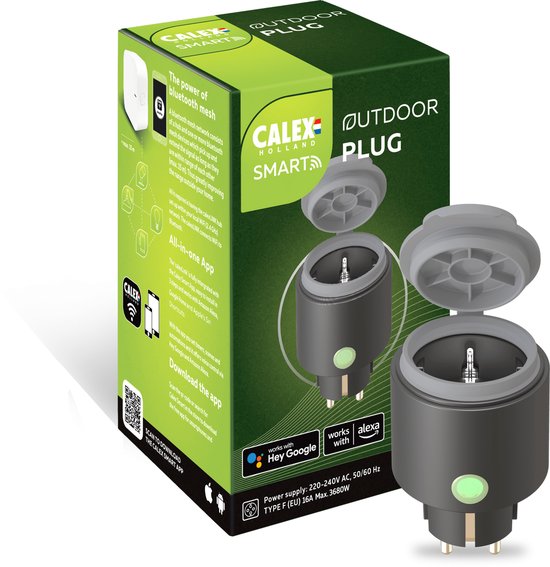 Calex Outdoor Smart Plug - 3 stuks - Slimme Stekker - werkt met ...