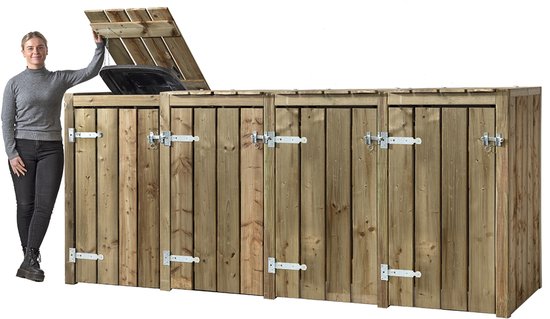 Containerombouw Kees | Kliko Ombouw Vierdubbel | Containerberging ...