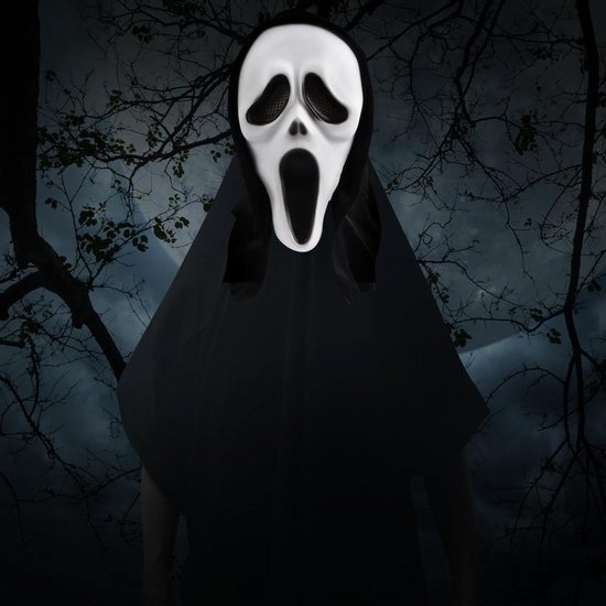 Horrormasker Ghostface - Griezelig masker voor volwassenen en kinderen ...