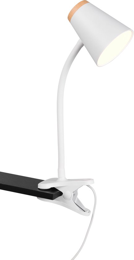 REALITY PONGO - Klemlicht - Wit - incl. 1x SMD 4,5 W - Flexibel - LED ...