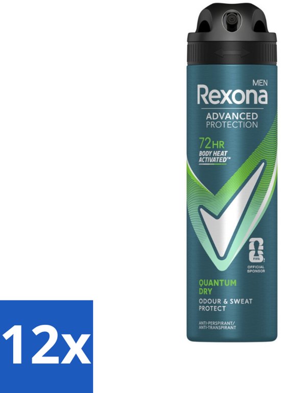 Rexona Men - Quantum Dry - Deodorant Spray - Anti-transpirant - 150 ml -... | bol