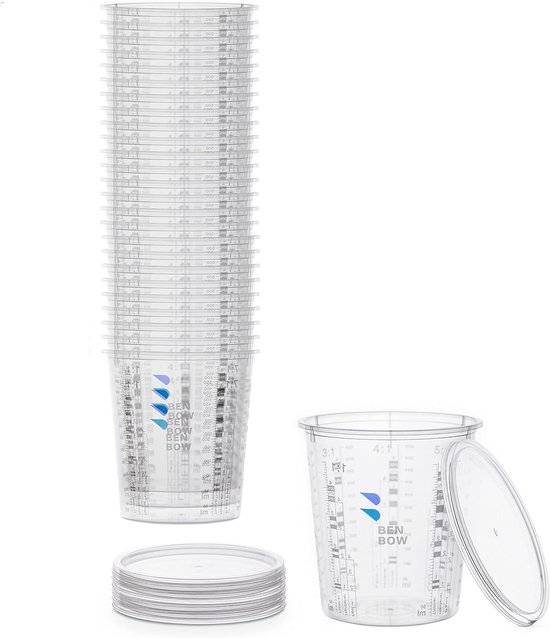 Professionele maatbeker 25 x 385 ml met veelzijdige schaalverdeling en ...