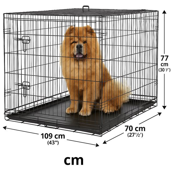 Flamingo Hondenbench XL – Opvouwbare Hondenbench Auto – Hondenbench ...