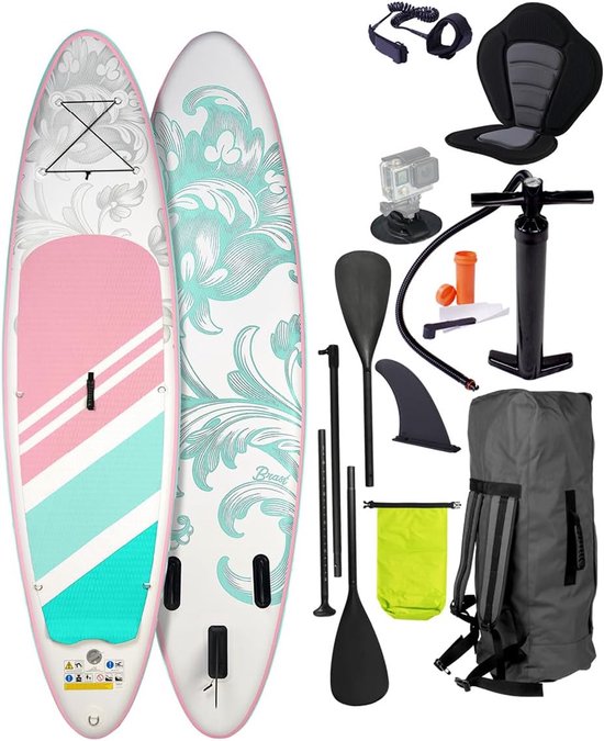 Opblaasbaar SUP Board voor Dames | Stand-Up Paddle Set 300cm met ...