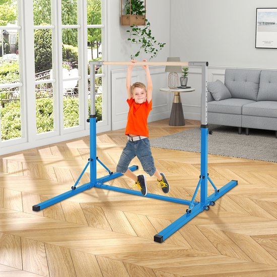 Costway Gymnastiekrek, turnrek, in hoogte verstelbaar, turnstangen tot ...
