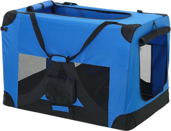Honden bench reisbench 60x42x42 cm - Draagbare transportbox voor honden ...