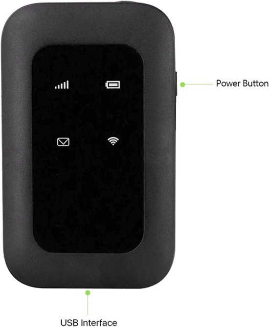 4G LTE Mobile Hotspot WiFi Router - Battery Powered - 10 uur werktijd ...
