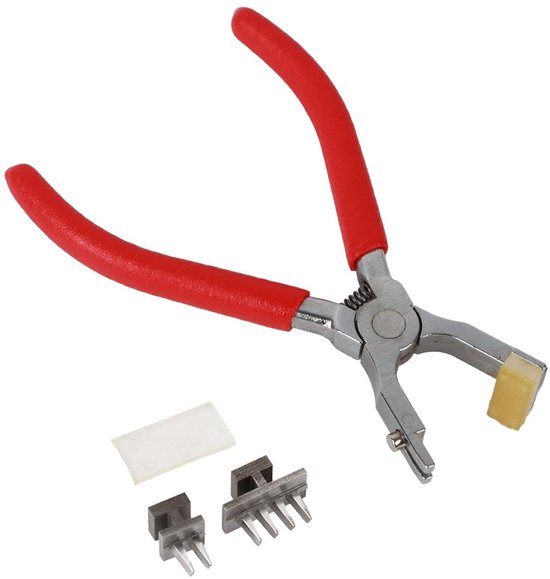 Stille 4Mm Lederen Gat Punch Stiksels Hand Tang Voor Lederen Craft Tool ...