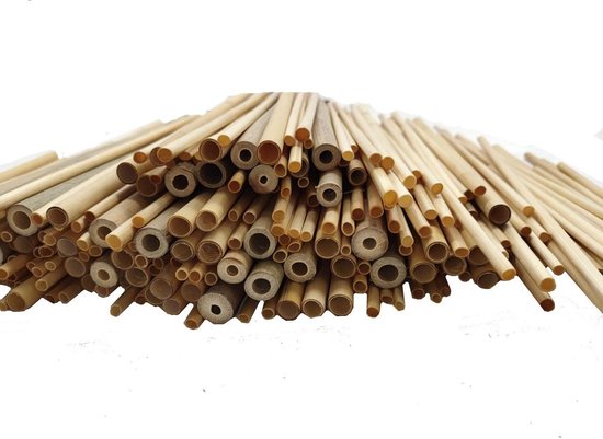 200 tarwerietjes + 50 rietbuisjes + 20 bamboebuisjes kant-en-klare ...