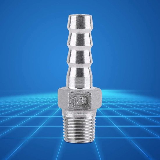 Stainless Steel SS304 Male Thread Pipe Fitting Barb Hose Tail Connector ...