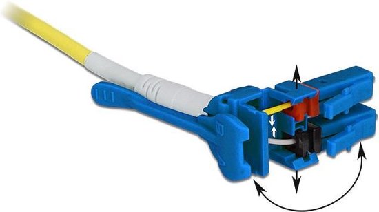 DeLOCK LC Duplex Optical Fiber Patch kabel - Uniboot / quick release ...