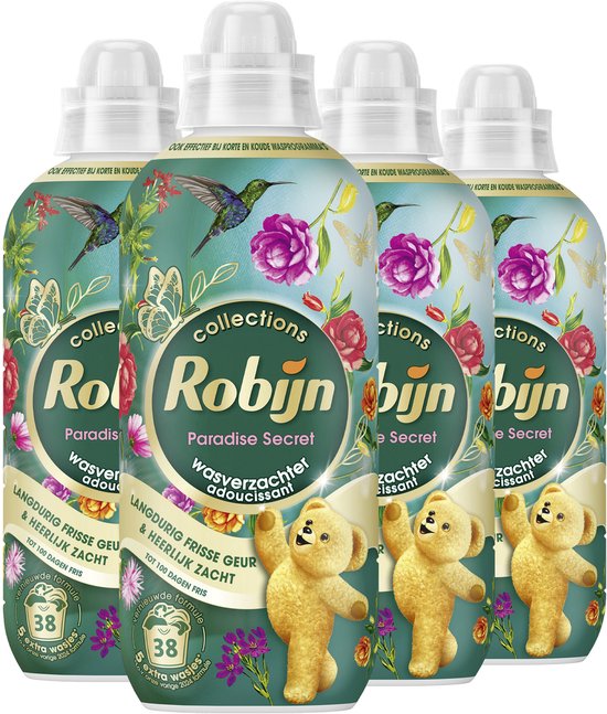 Robijn Collections Wasverzachter - Paradise Secret - 4 x 38 wasbeurten ...