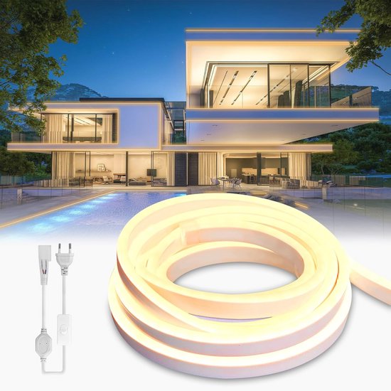 Neon LED Strip 50m Waterdicht 230V Buiten - Flexibele Lichtstrip met ...