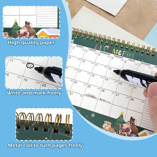 Bureau Kalender 2025 - Bureaukalender 2025 Staand - Bureau Kalender ...