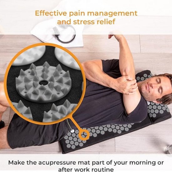 Spijkermat - Ontspannend en Therapeutisch - Voor Rug, Nek en Schouders ...