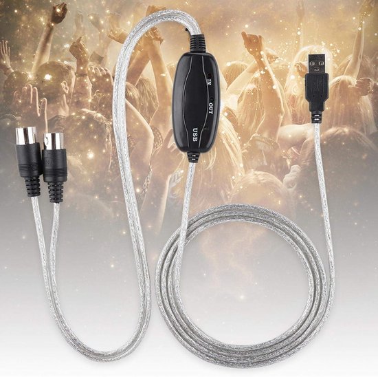 USB MIDI Cable - Plug & Play MIDI to USB Cable | bol