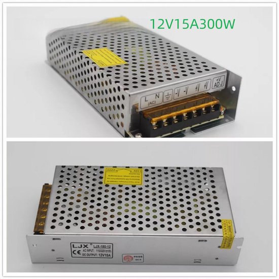 DC geschakelde voeding - 12V 25A 300W - Voedingsadapter - Voedingstransformator | bol