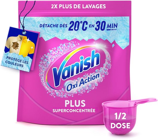 Vanish Oxi Action Plus Super Concentrated Powder – Textile Stain Remover and Anti-Fade... | bol