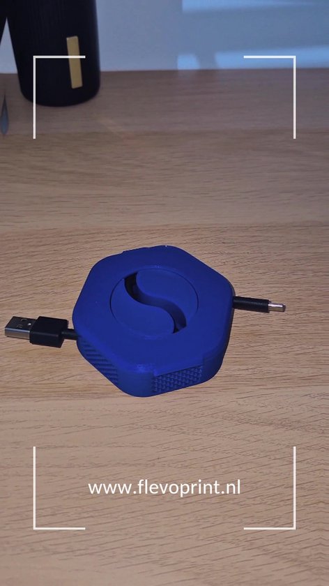 Kabeloprollers blauw – Draagbare kabel organizers voor USB ...