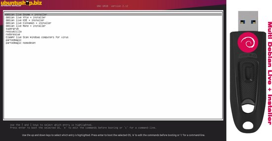 Debian Linux installatie/live stick voor Uefi & Bios computers. | bol