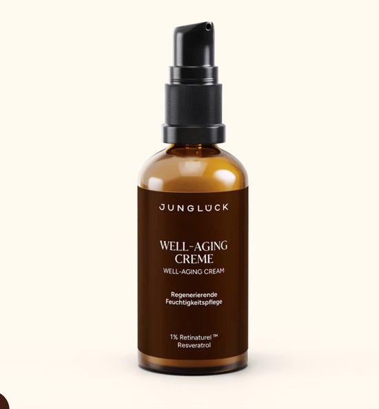 Jungluck Well-aging creme - 1% Retinaturel - hydrateert en regenereert ...