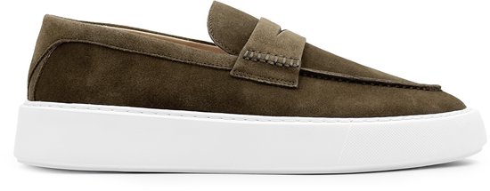 Dutch'D ® Loafer - Instapper - Olijf Groen - Luxe - Sportief - Suede ...