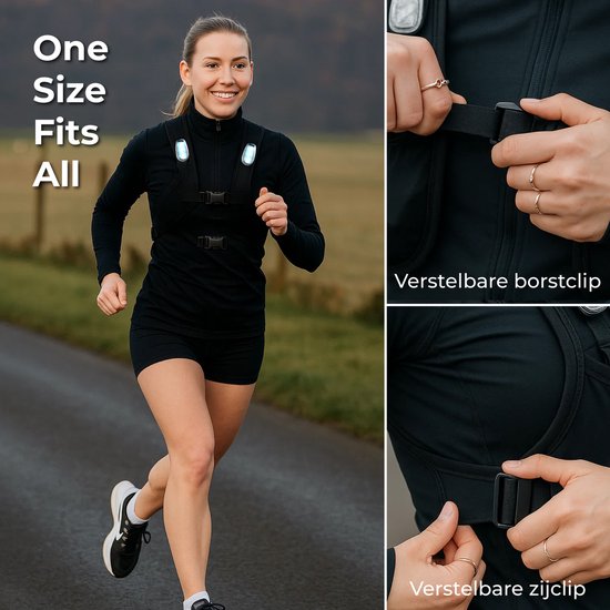 Nuvance Hardloopvest met Verlichting - Running Vest - Inclusief ...