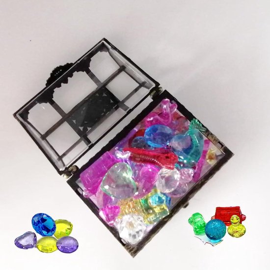 Piratenschatkist met Acryl Diamanten en Edelstenen voor Kinderen ...