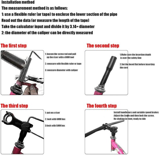 Bicycle Front Fork Suspension Core - Easy to Install For Folding Bike ...