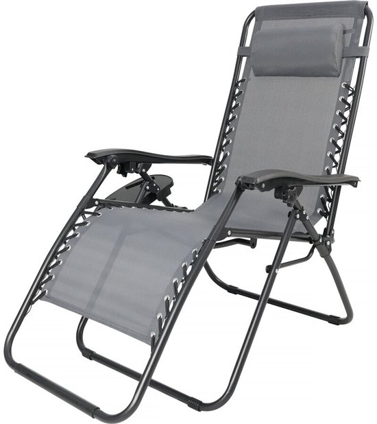 Tuinstoel relax stoel tuin verstelbaar zero gravity loungestoel "Sintra ...
