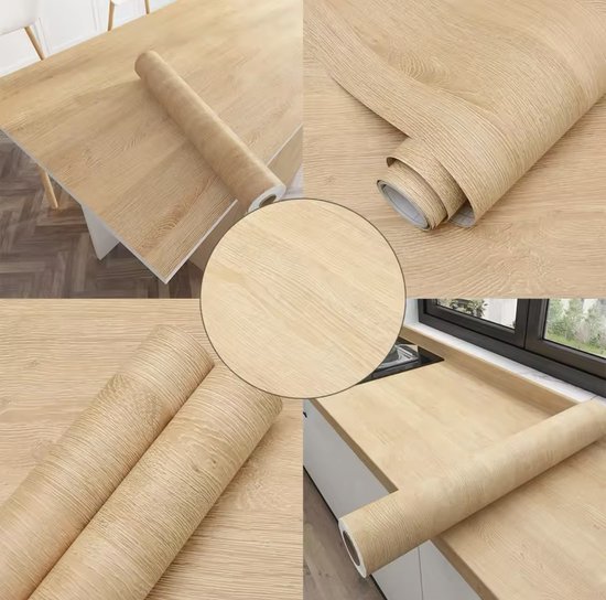 Wrap Folie voor Keuken, Tafel & Vloer – Hout Kleurig – 40x100 CM ...