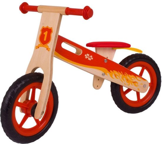 Houten Loopfiets - Rood | bol.com