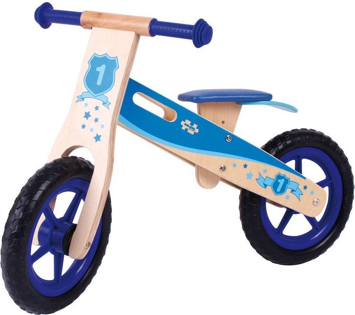 Houten Loopfiets blauw | bol.com